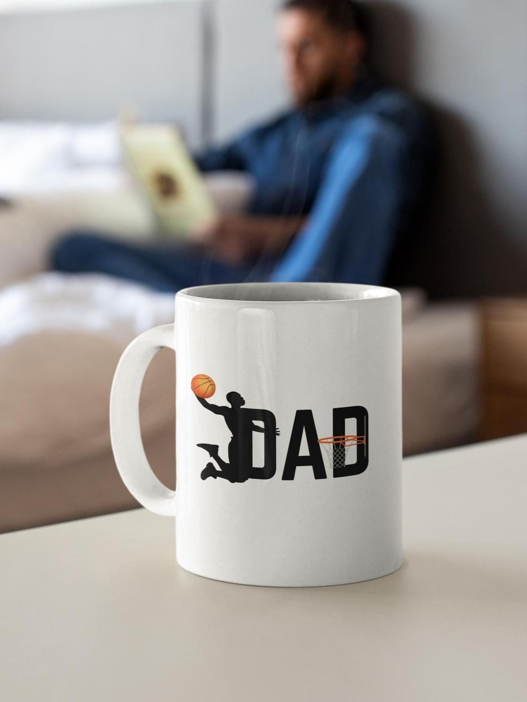 Basketball Dad Ceramic Mug, Father's Day Gift for Basketball Lover ...