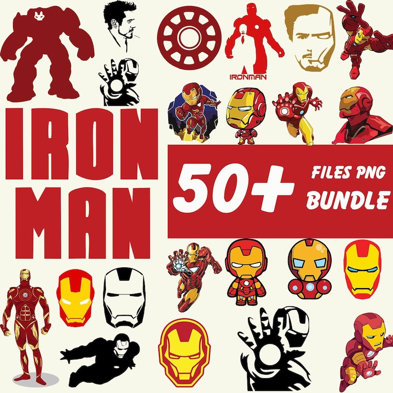50+ Iron Man Png Bundle, Iron Man Png Clipart, Super Hero Png, Avengers ...