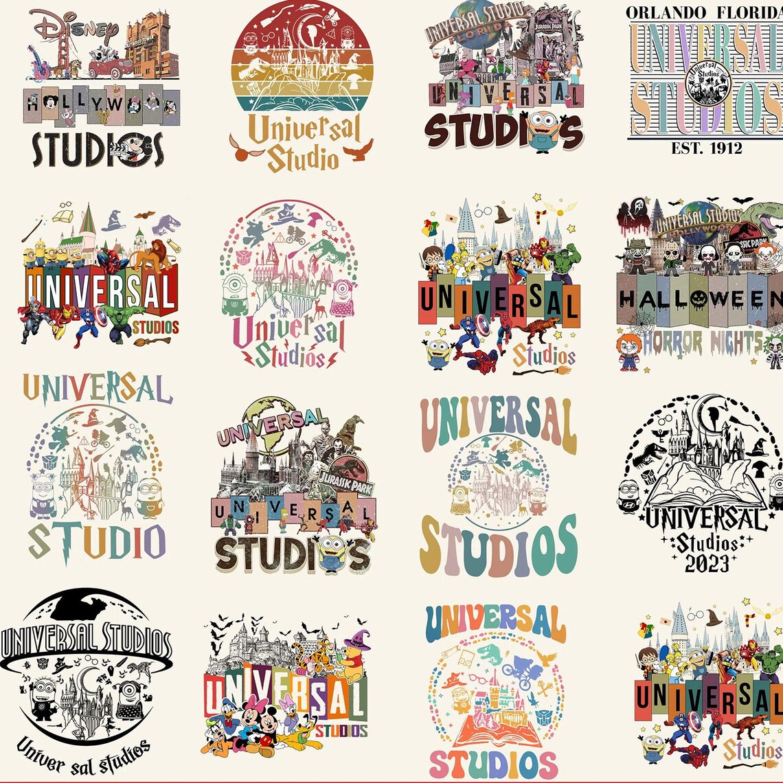 Dis.ney Universal Studios Png Bundle, Universal Studios Trip Png, Dis ...