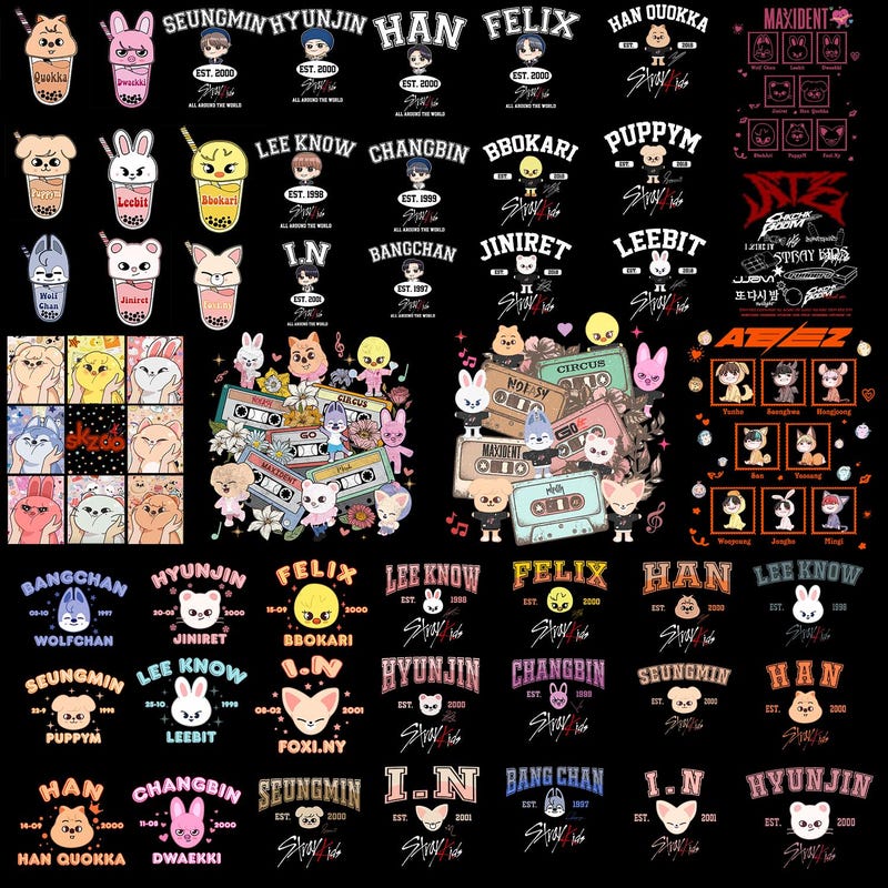 Stray kids logo für tshirt - Etsy.de