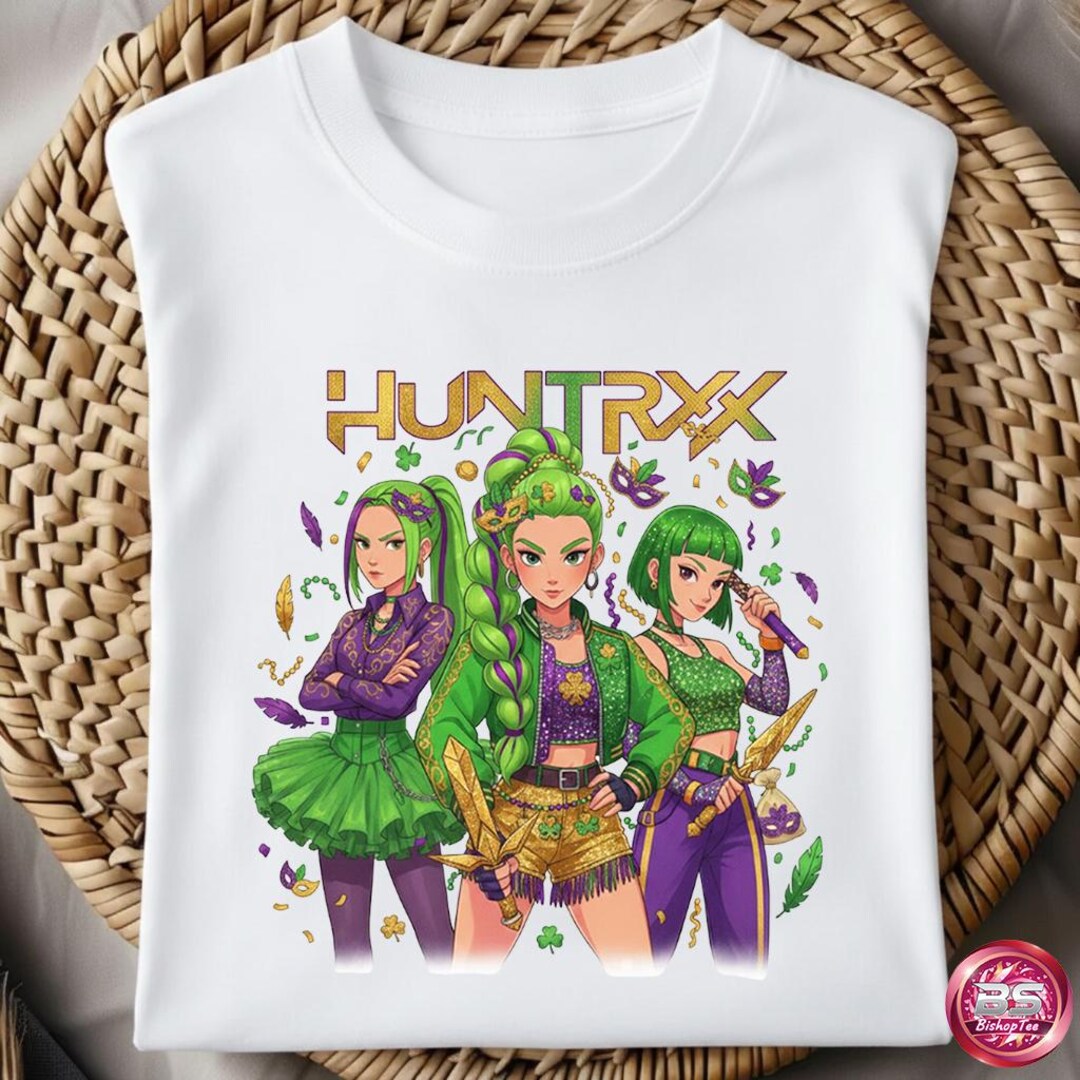 Huntrix Mardi Gras PNG, Huntrix Anime Girl Group Png, Demon Hunter Png ...