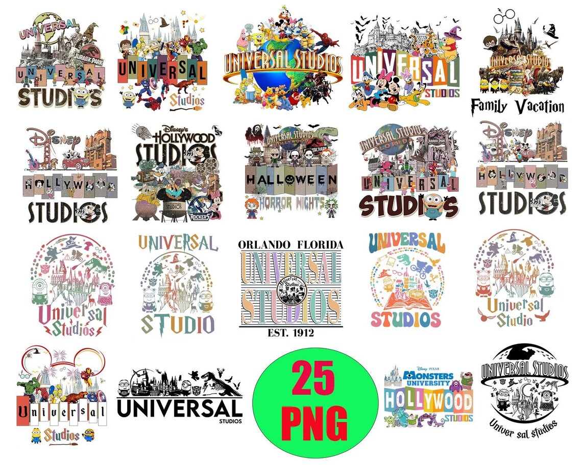 Universal Studio 2025 Png Bundle, Universal Studios Trip, Universal ...