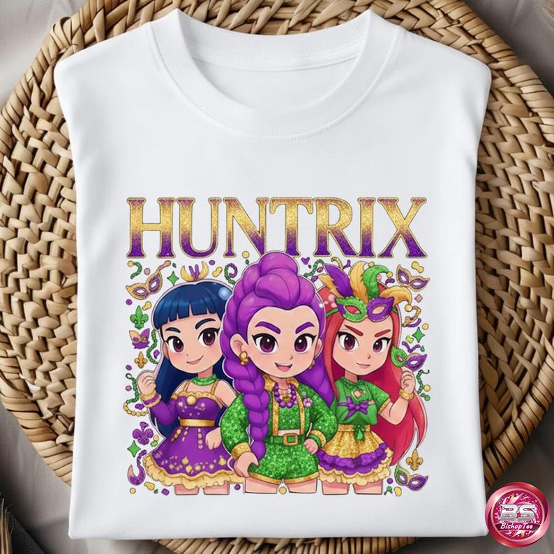 Mardi Gras Kpop Huntrix PNG, Huntrix Girls Mardi Gras Png, Anime Girl ...