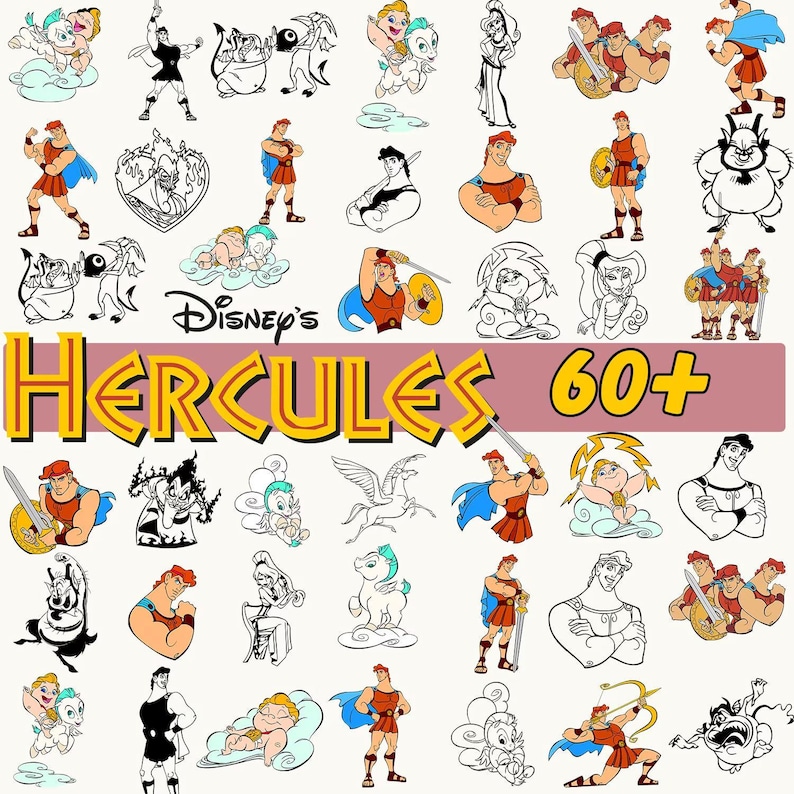 Hercules PNG Cliparts Bundle, Hercules Png, Baby Pegasus Png, Hades Png ...