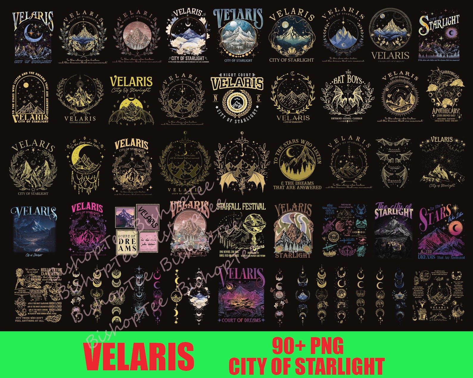 90+ Velaris City of Starlight Png Bundle, Acotar Velaris Png, the Night ...