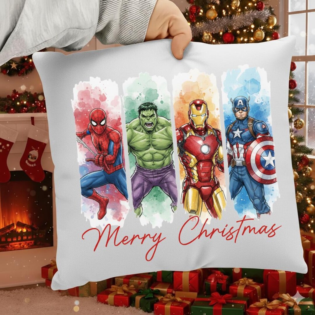 Superhero Christmas Png, Hero Funny Christmas Png, Retro Cartoon Xmas ...