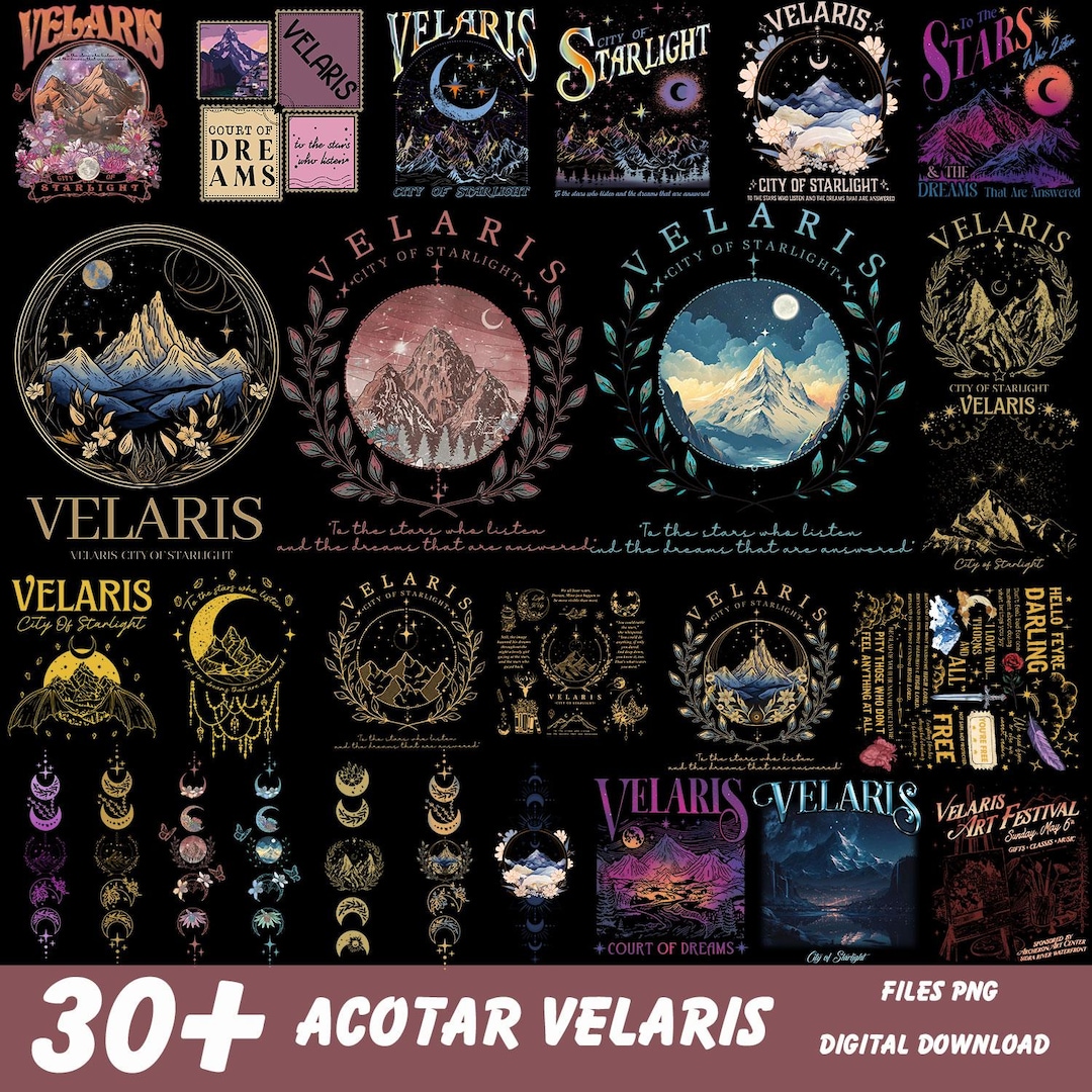 Velaris City of Starlight PNG Bundle, ACOTAR Velaris Png, A Court of ...