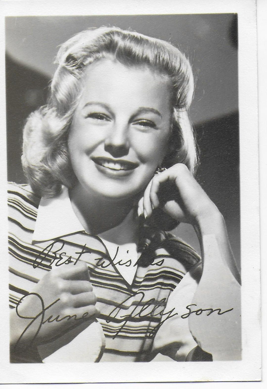 Vintage Photograph,june Allyson, Hollywood Actress, Film Star ...