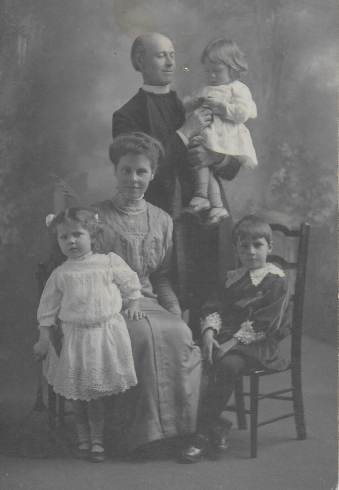 RPPC, Vicar and Family, Garden Party, in the Garden, Family, Friends ...