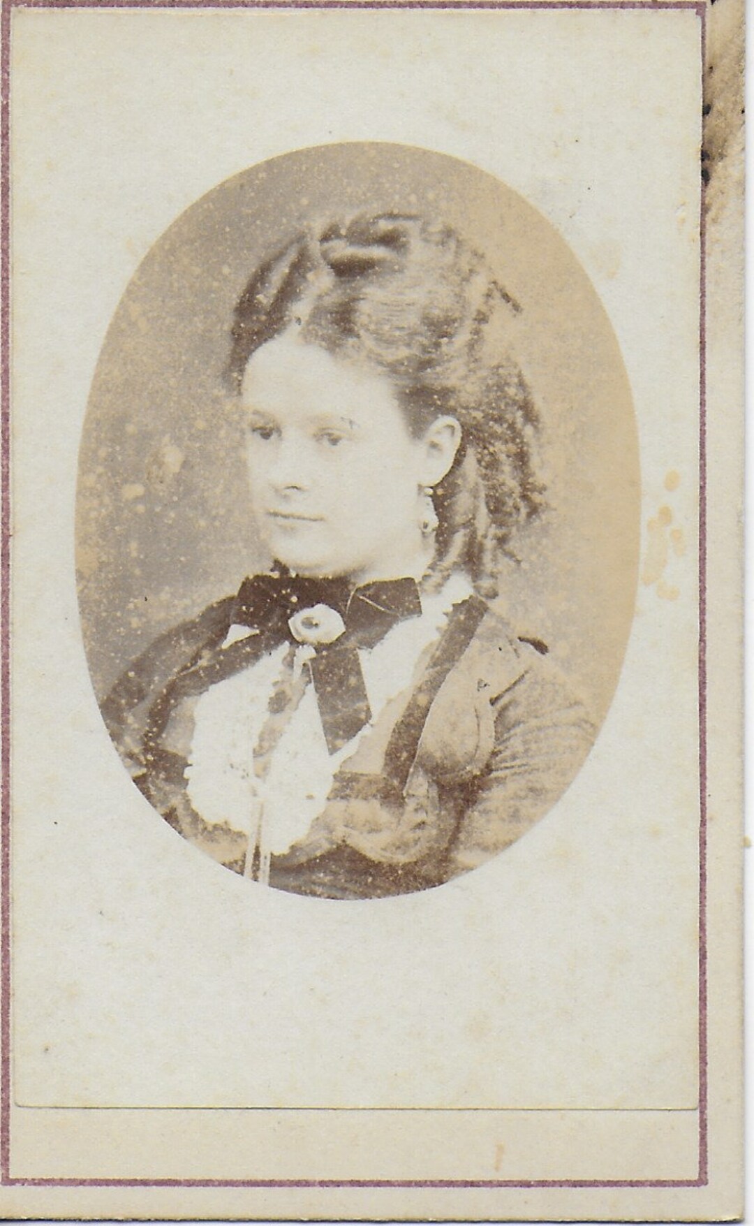 Victorian CDV, CDV, Young Lady, Beautiful Hair, Ringlets, by Ward ...