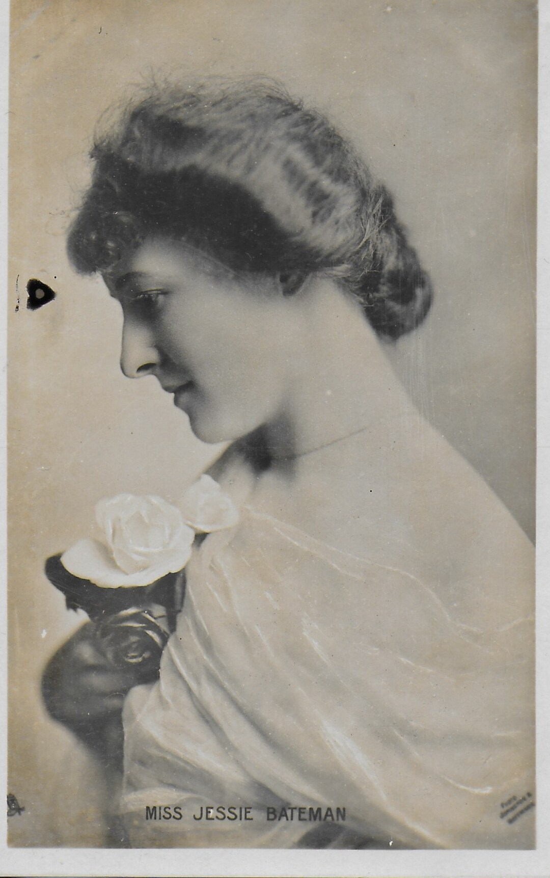 Vintage Postcard, Miss Jessie Bateman, Rose, , Actress, Posted, 1905 - Etsy