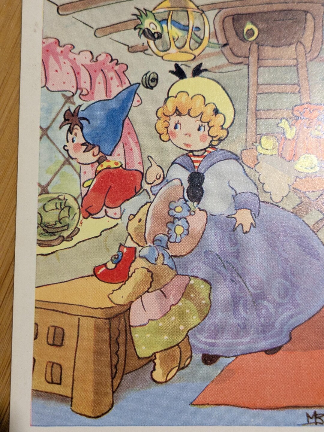 Illustrated Postcard, Noddy, Enid Blyton, Whos Coming Noddy, Toys ...