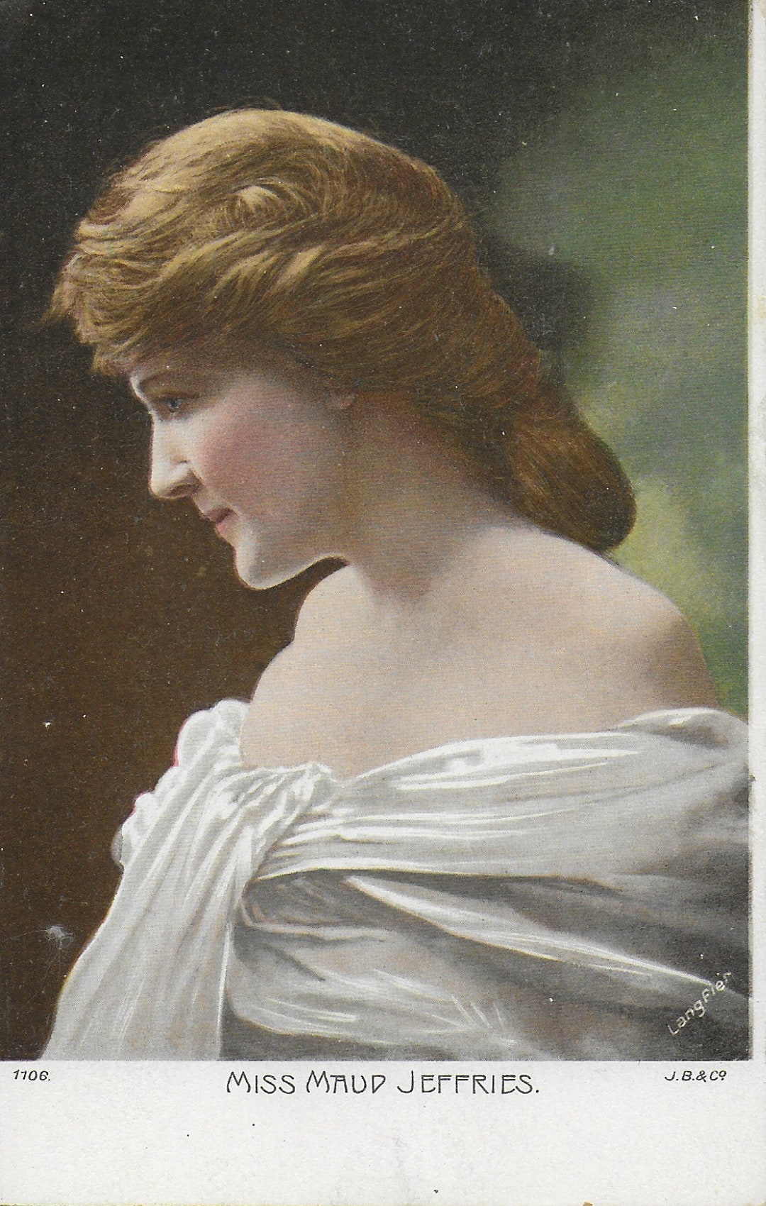 RPPC British Actress Miss Maud Jeffries, Theatre Star, Famed Beauty ...