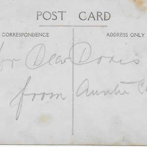 Vintage Postcard, RPPC, Vintage Photograph, Family Portrait, Dear Doris ...