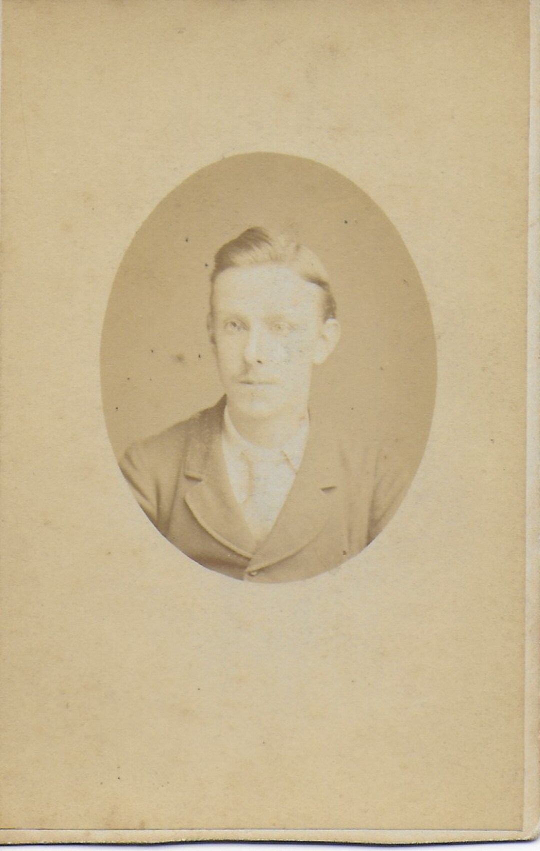 Victorian CDV Victorian Photograph Young Man Smart Young Man to Lily ...