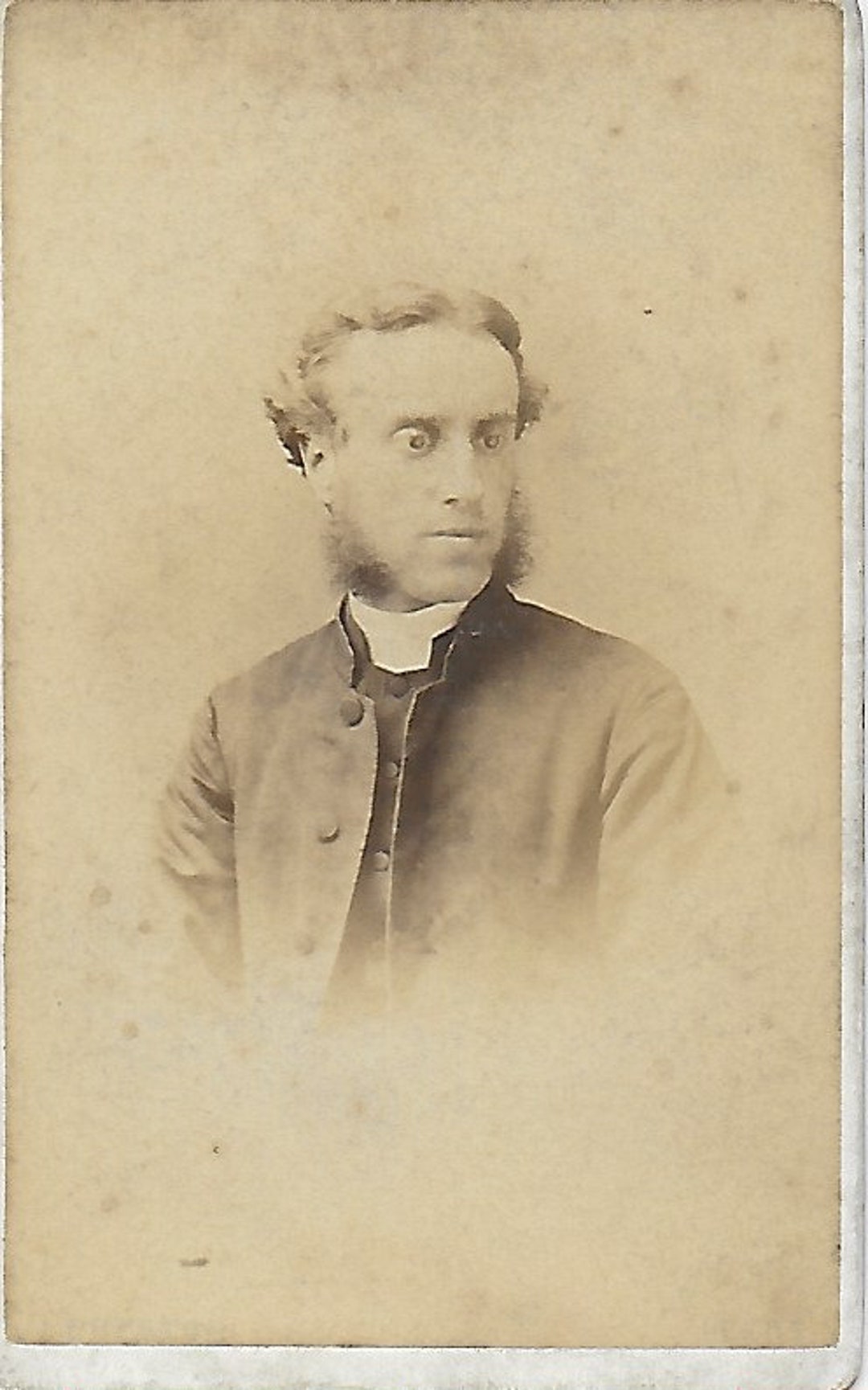 Victorian CDV, Victorian Priest , Uncle Christopher, Leeds - Etsy
