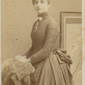 Victorian CDV, Young Lady, Dark Dress, Birtles, Warrington, C 1885-1888 ...