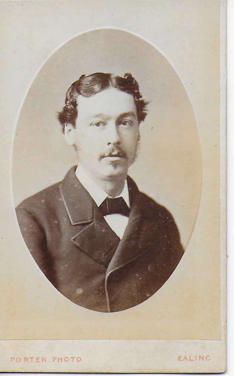 Victorian CDV Young Man, Dark Tie, by Porter, Ealing - Etsy