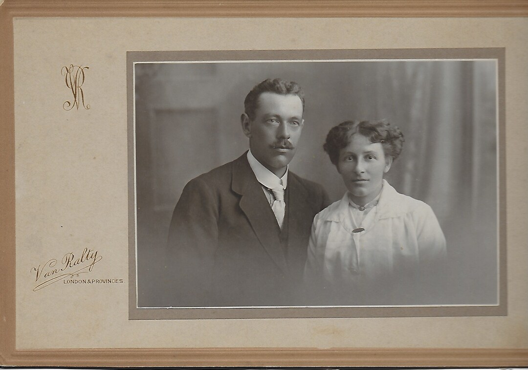 Vintage Photo, Mounted on Card, Couple, by Van Ralty - Etsy