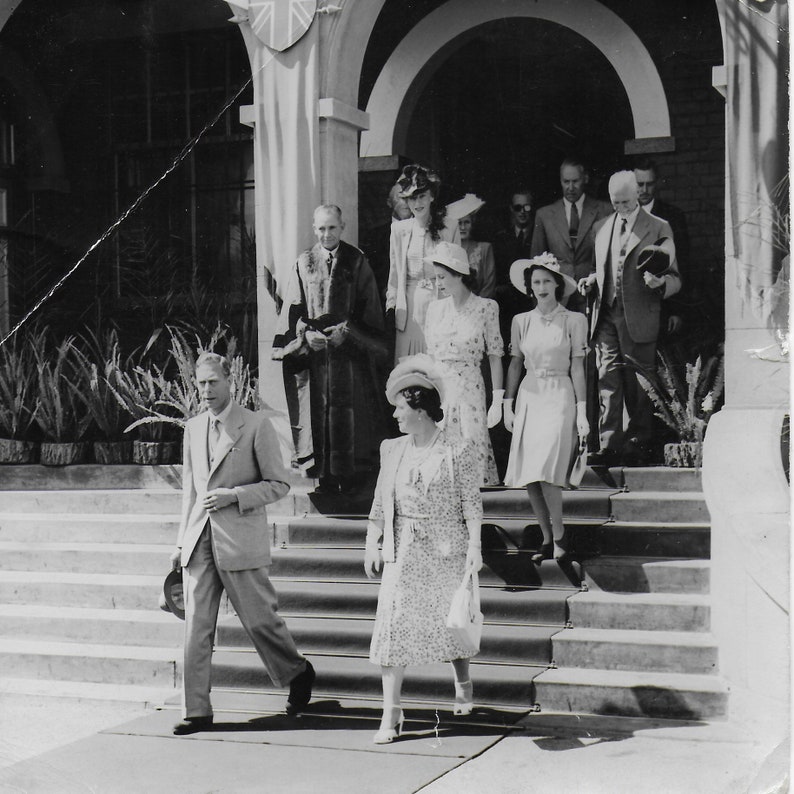 Press Photospage Mock Up King George V1 Queen Mother on - Etsy