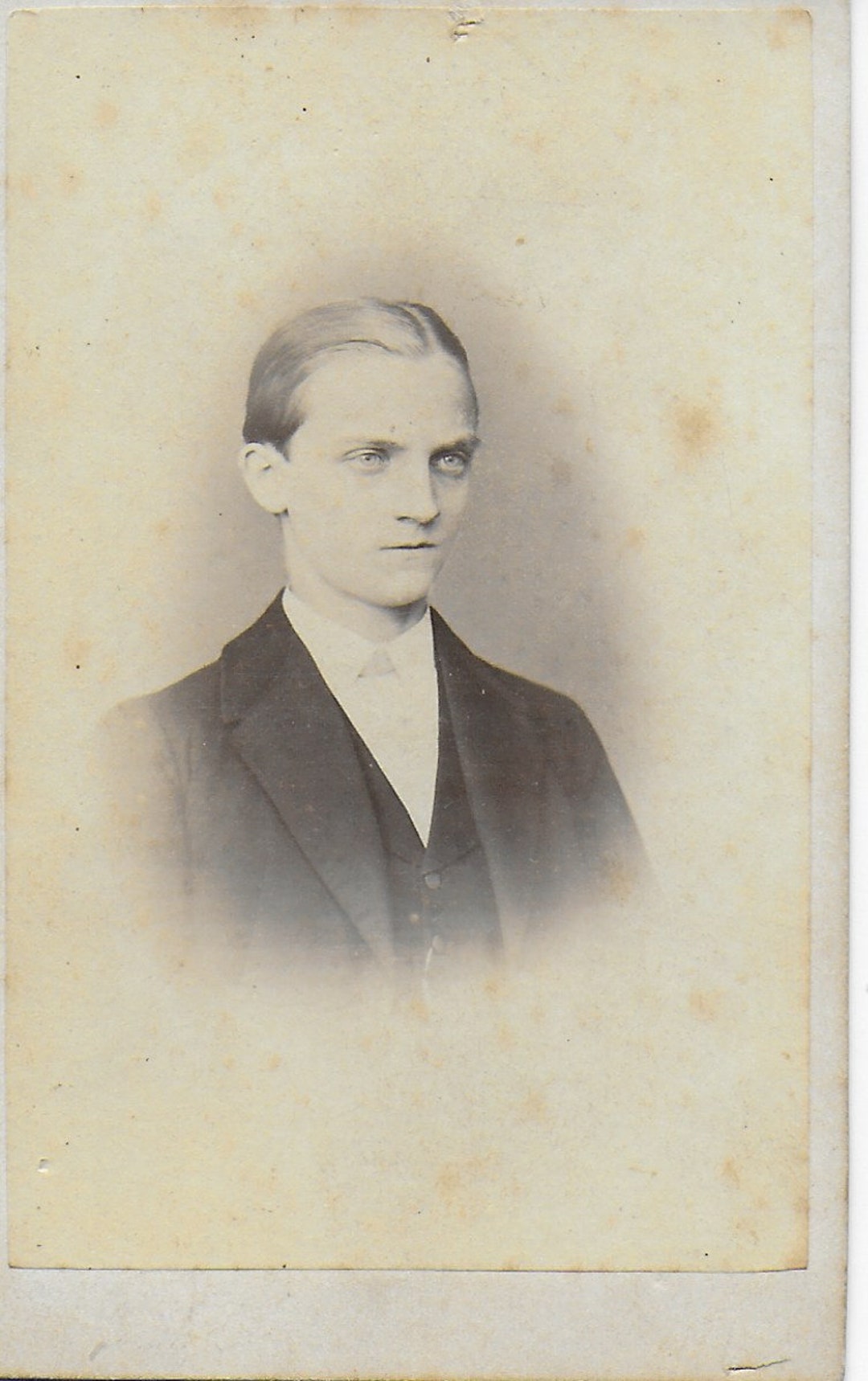 Victorian CDV Victorian Photograph Young Man Smart 1868 Old Photo Old ...