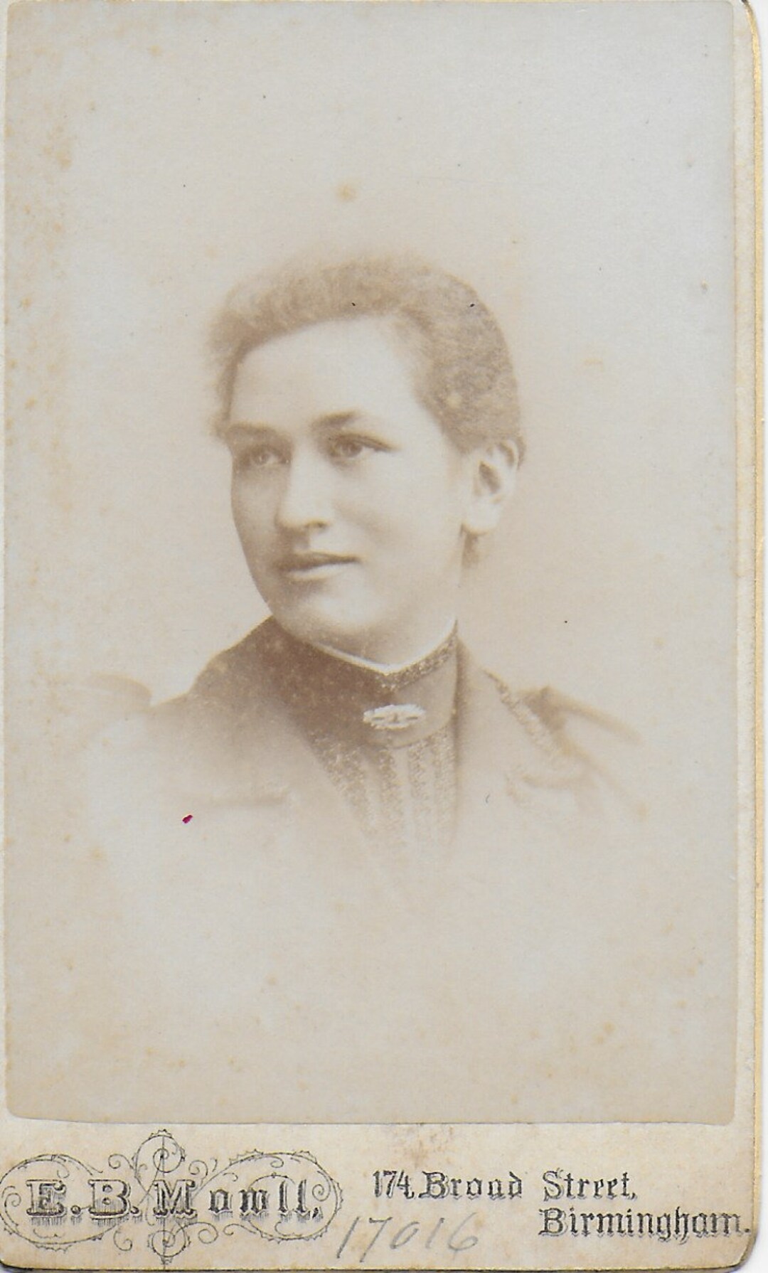 Victorian CDV, CDV, Victorian Lady, EB Mowll, Birmingham, Fashion ...