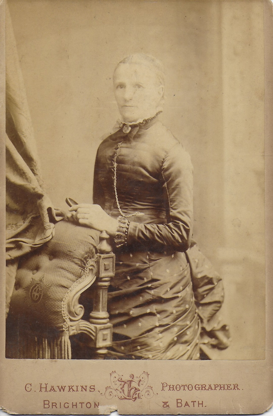 Victorian Photo, Cabinet Card, Victorian Lady, Young Lady, Bustle, Big ...