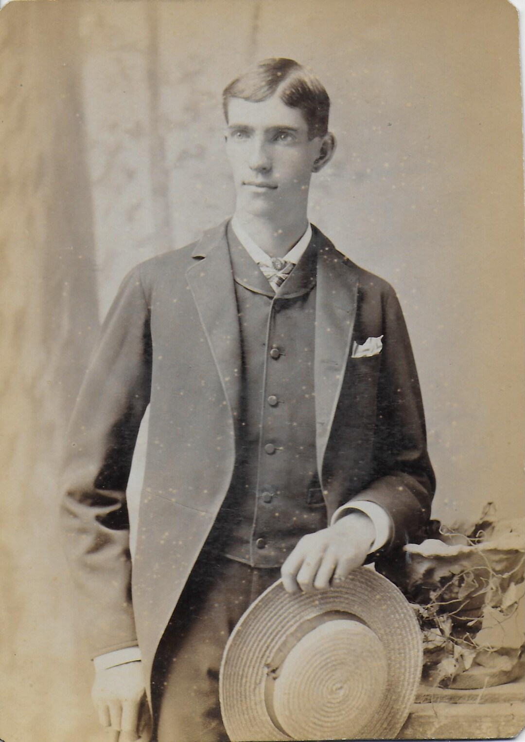 Victorian Cabinet Card, Young Man, Long Neck, John F Magill, Corner ...
