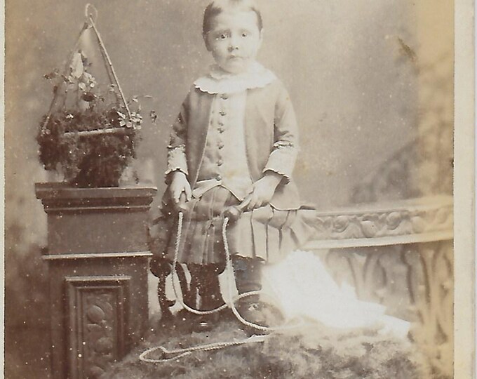 Cabinet Card, Victorian Photo, Young Girl, , Skipping Rope,wolstenholme ...