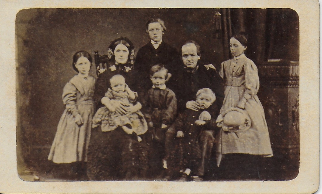 Victorian CDV, Family Gathering, Family Portrait, Large Family, Mother ...