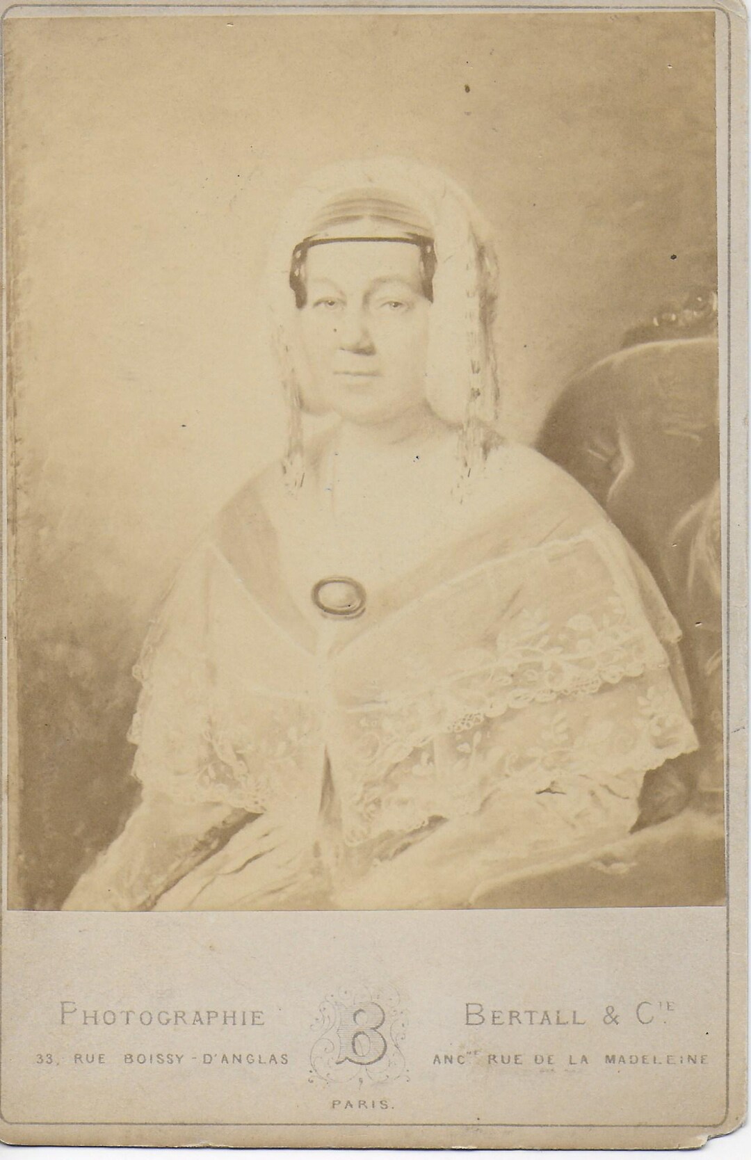 Victorian Cabinet Card, Countess De La Taille D' Essants, Photographie ...