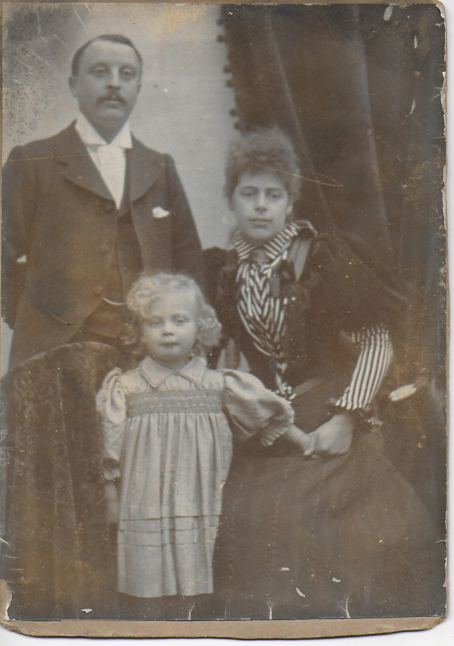 Victorian Photo Family Portrait Mother Father Daughter | Etsy