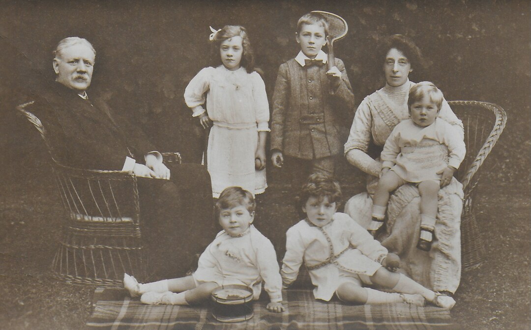 Real Photo Edwardian Life Everyday Life Family Portrait in - Etsy