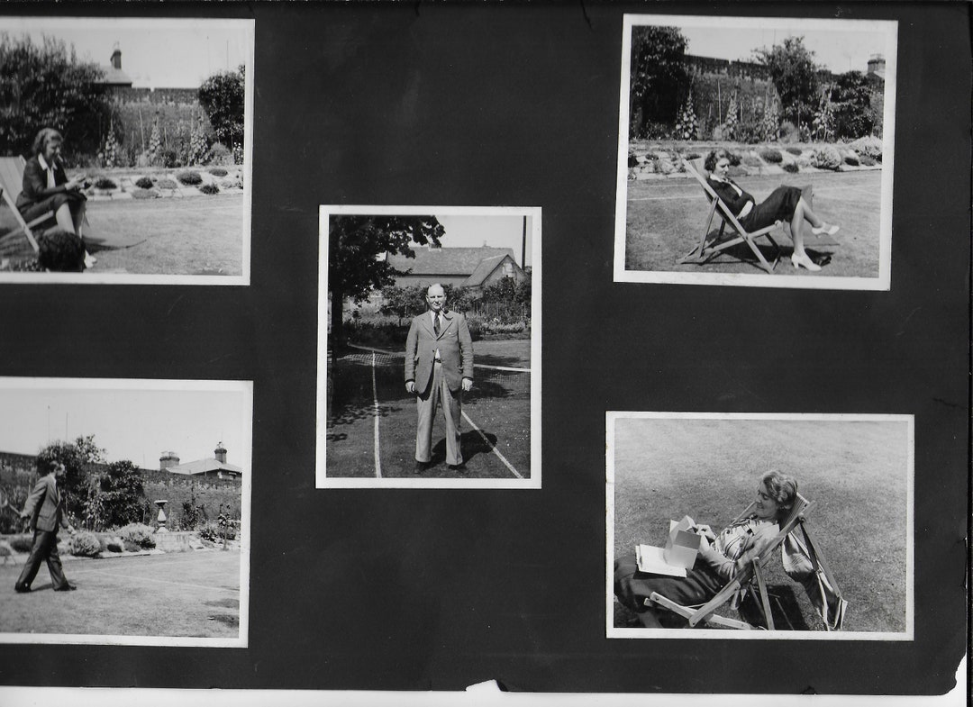 Double Sided Page of People Photos, People, Children, Houses, , Junk ...