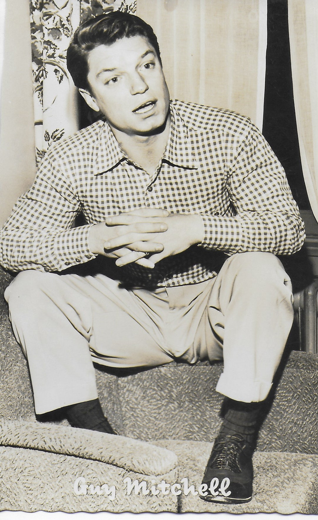 RPPC, Guy Mitchell Actor, Heart Throb, Film Star, Hollywood, Golden Age ...