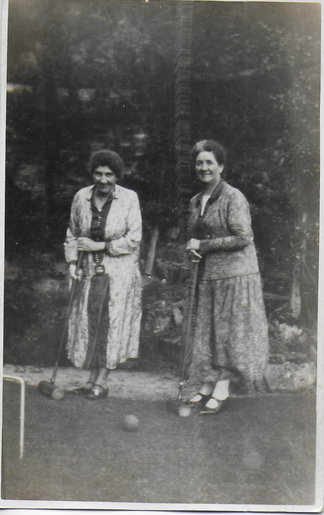 RPPC, Vintage Photograph, Old Photo, Croquet on the Lawn, Playing ...