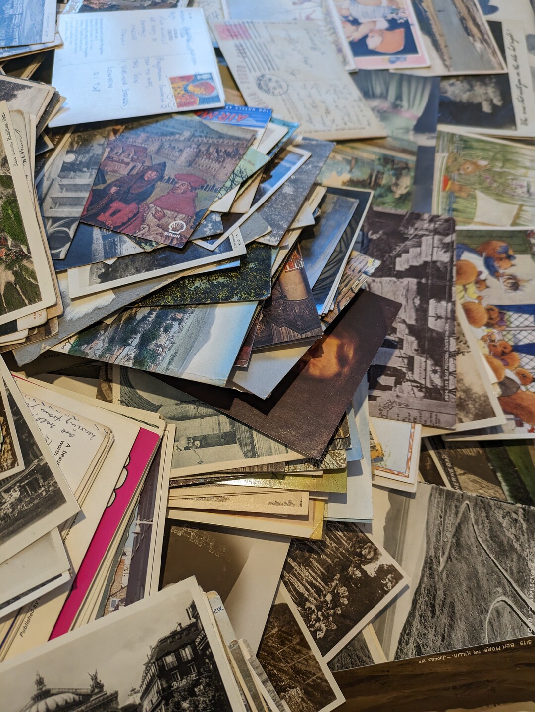 Job Lot Vintage Postcards Uk/foreign Topographical, People, Illustrated ...