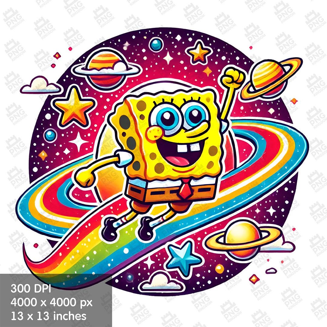 Spongeboy Planet Clipart, Cute and Colorful Planets for Creative Projects, a Delightful Gift for ...