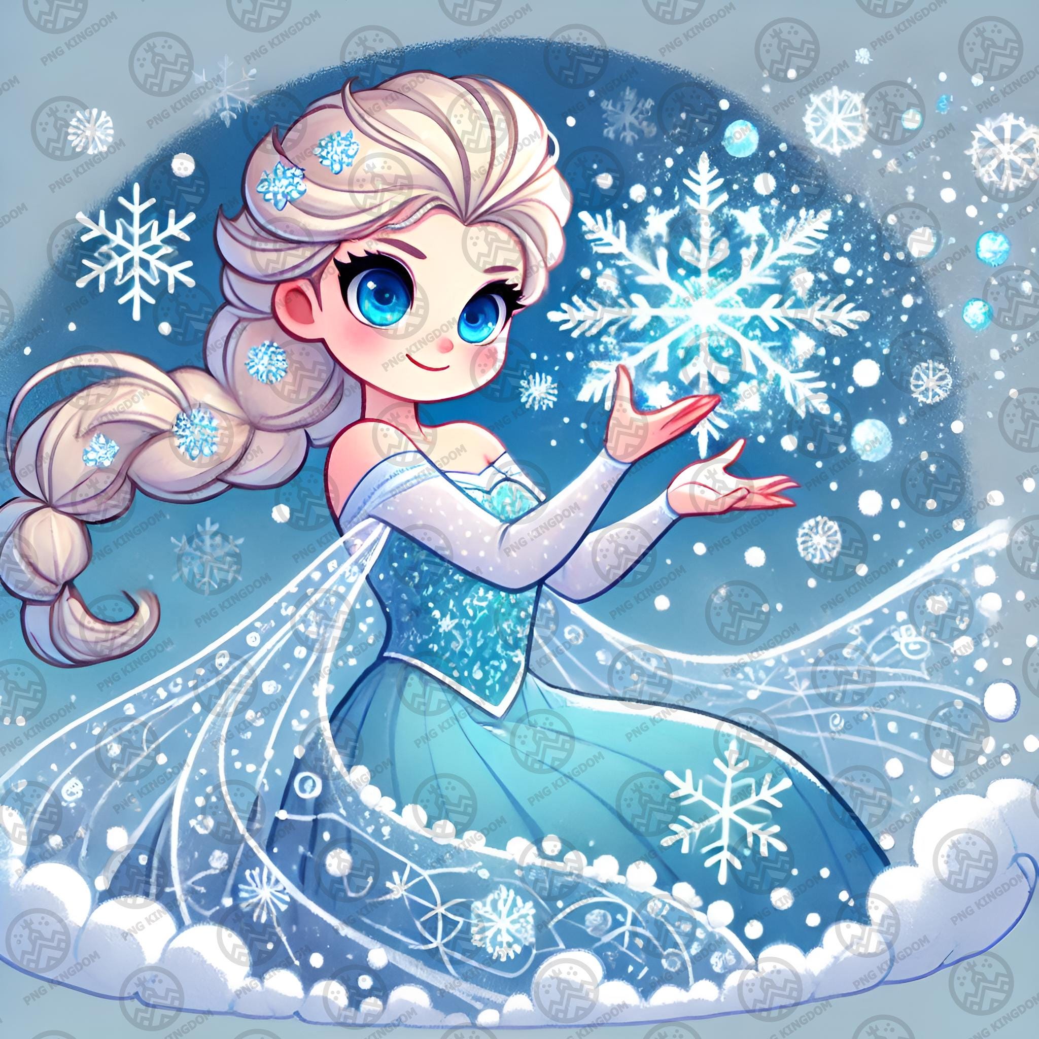 Elsa Frozen, Cute, Illustration, Art, Ice, Snow, Cartoon, Christmas ...