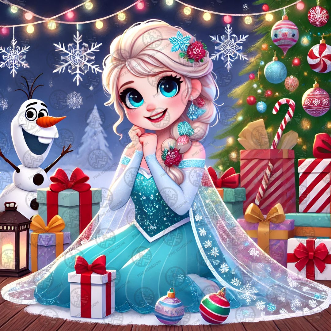 Elsa Frozen, Cute, Illustration, Art, Ice, Snow, Cartoon, Christmas ...