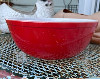 Red Pyrex Mixing Bowl - Etsy
