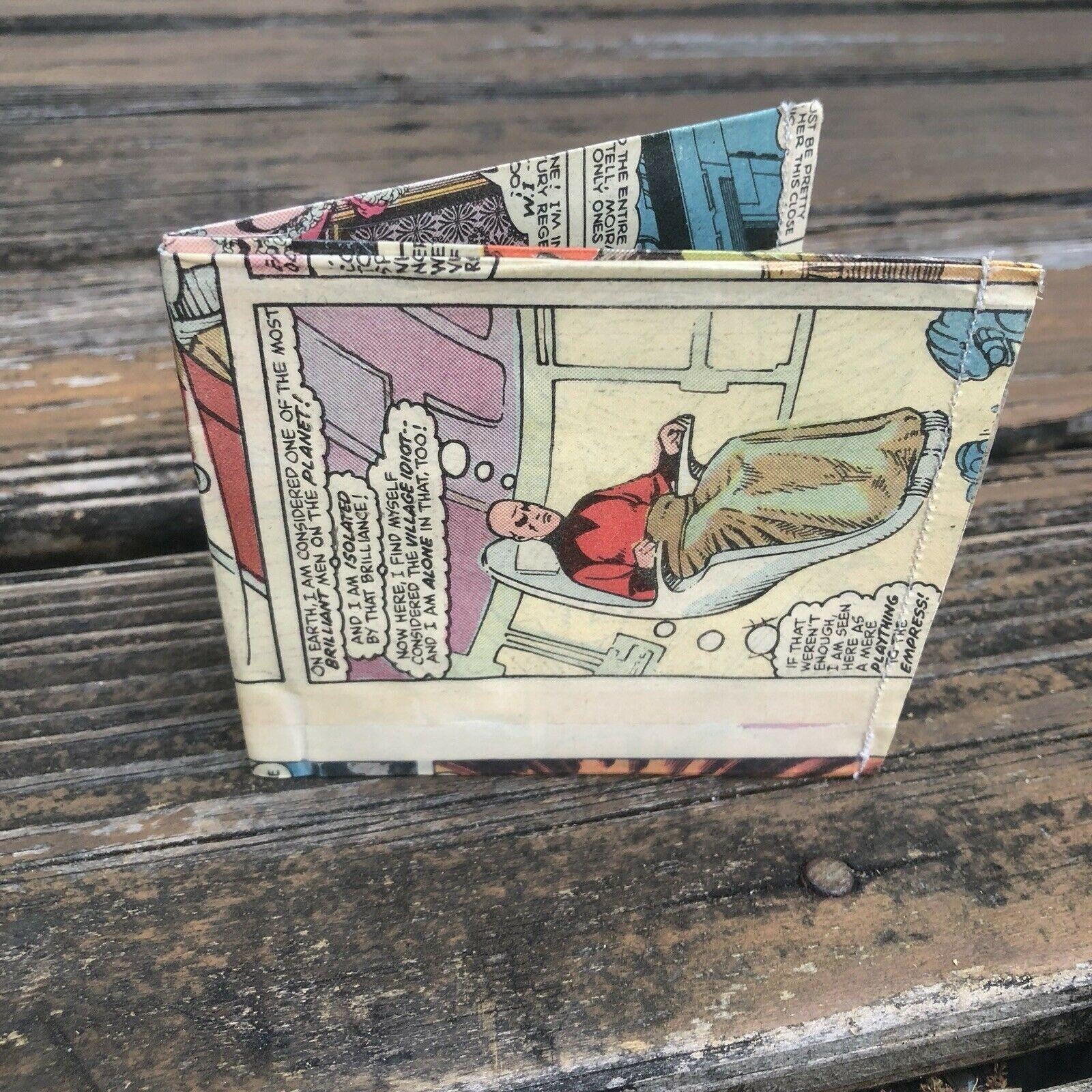 Vtg X Men Prof X Xavier Marvel Comic Book Wallet Handmade Vinyl Novelty ...