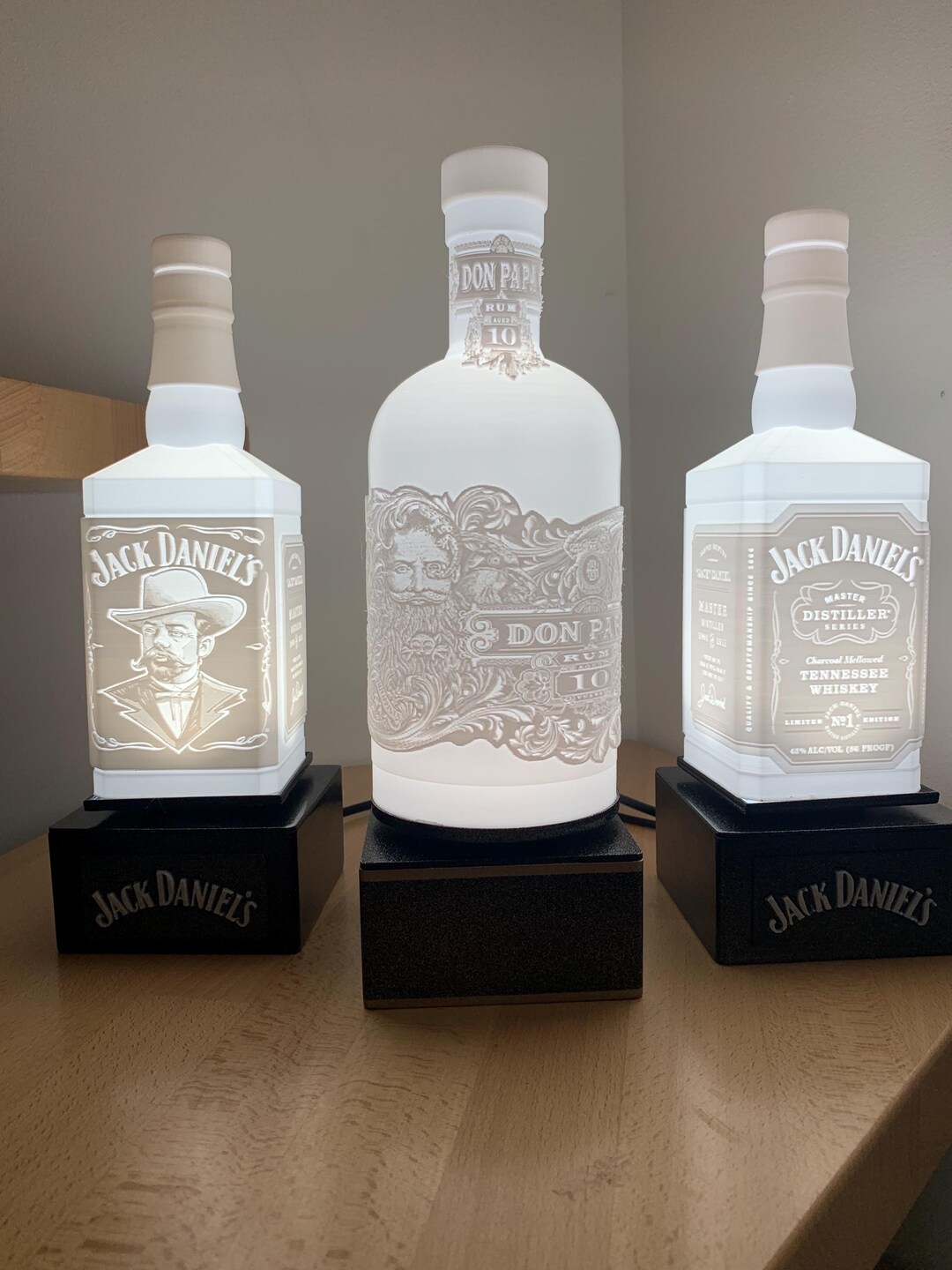 Jack Daniel's or Don Papa Lamp - Etsy