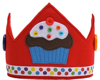 Birthday Cupcake Crown - Etsy