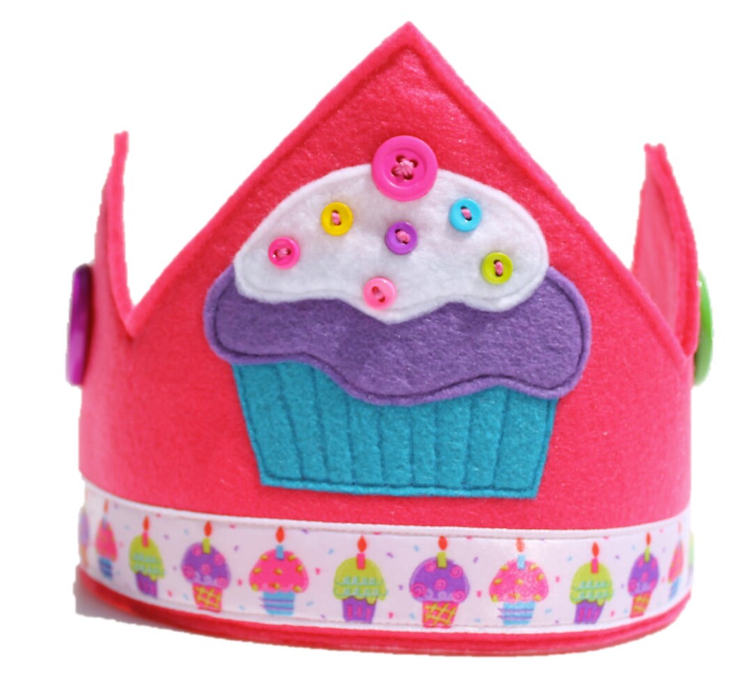 Birthday Cupcake Crown - Etsy