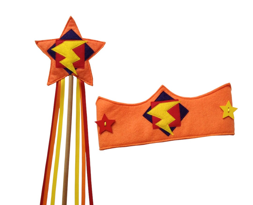 Super Hero Wand and Crown Set - Etsy