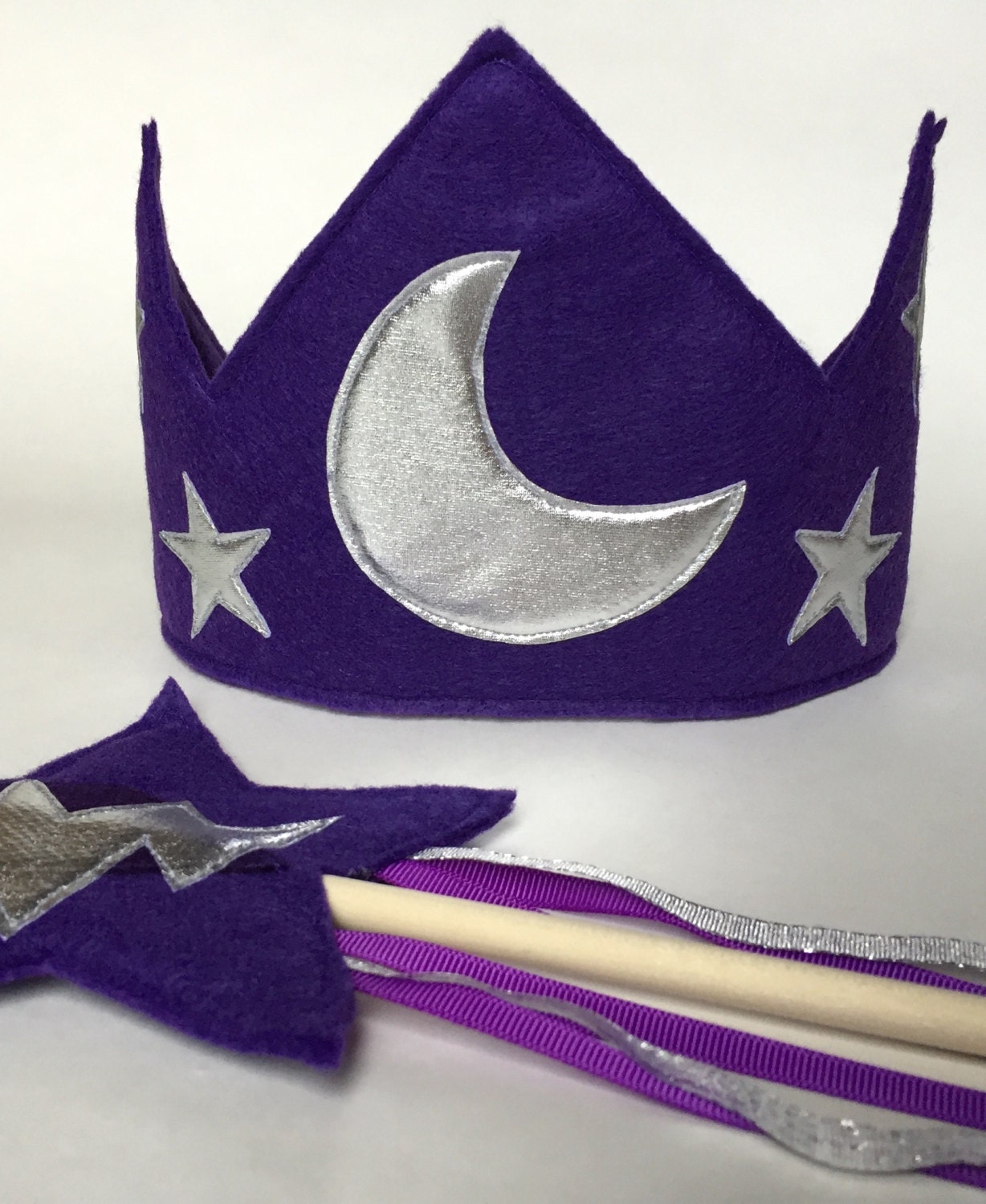 The Magical Wizard Crown and Wand Set - Etsy