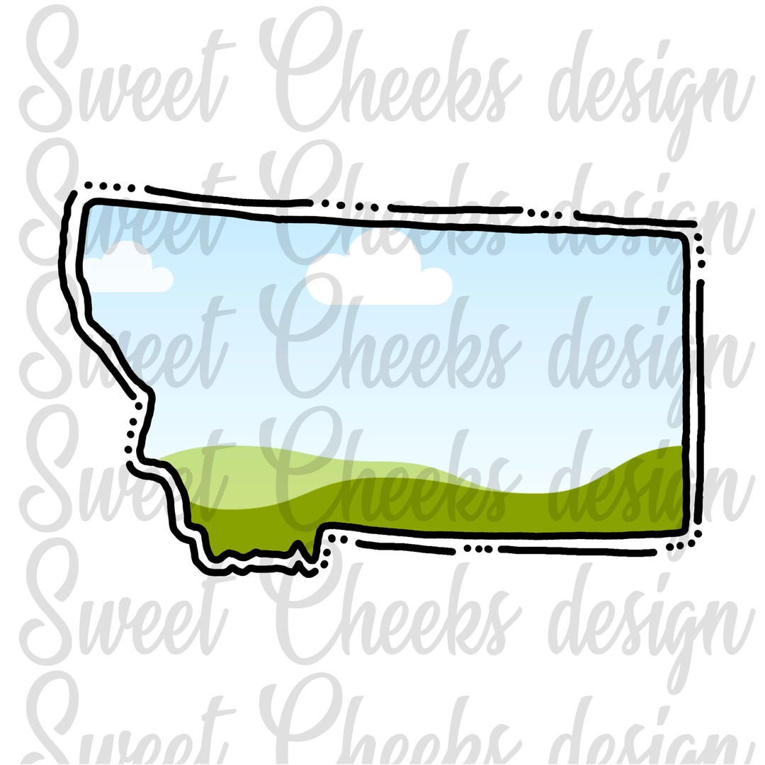 United States Montana Frame With Doodles, Editable in Canva, Individual ...