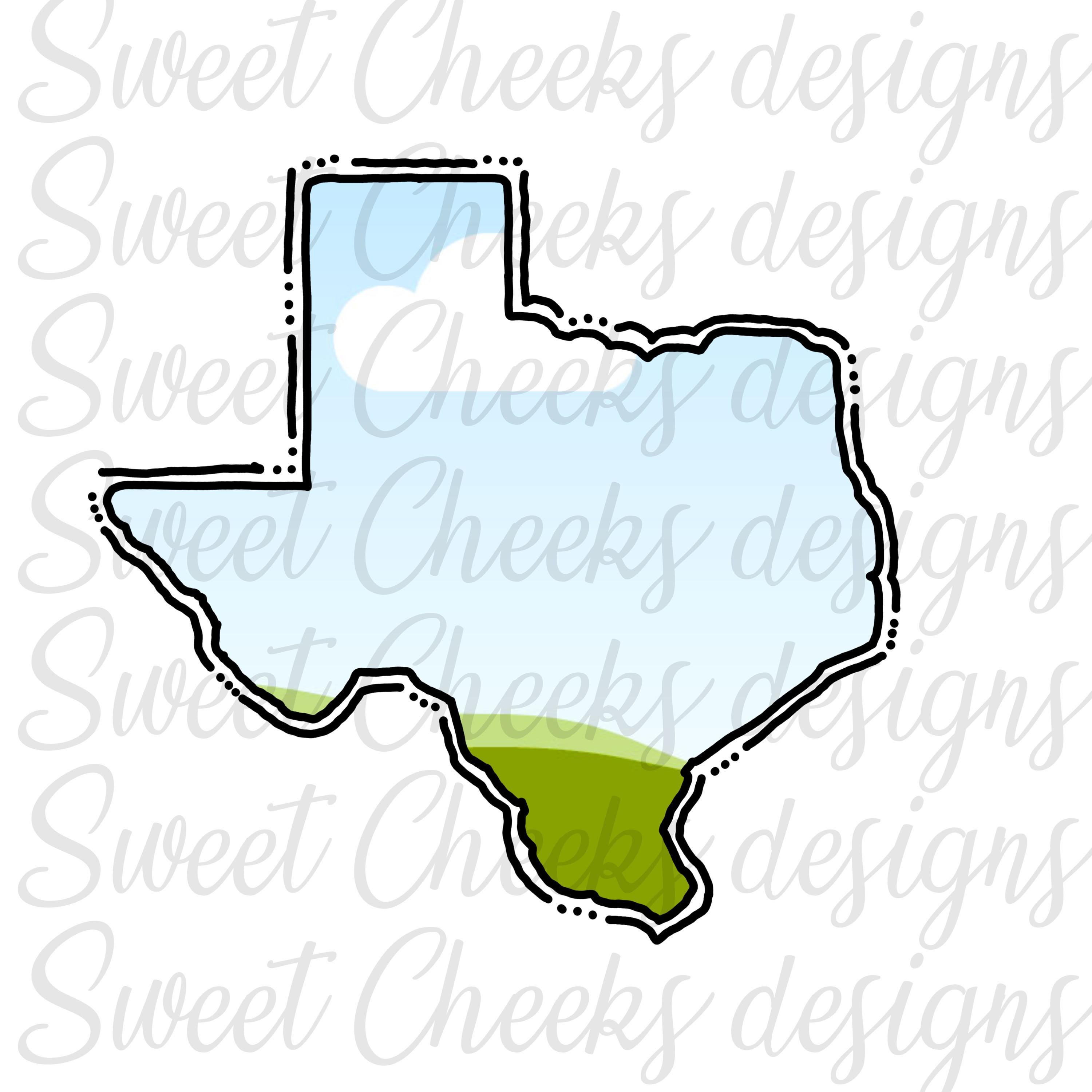 United States Texas Frame With Doodles, Editable in Canva, Individual ...