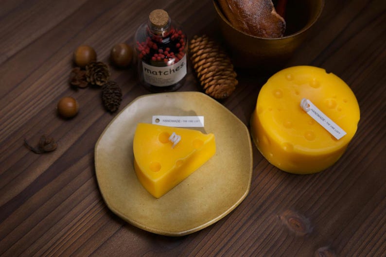 Fake Food Candle, Cheese Shaped Novelty Dessert Candle, Bakery Scent ...